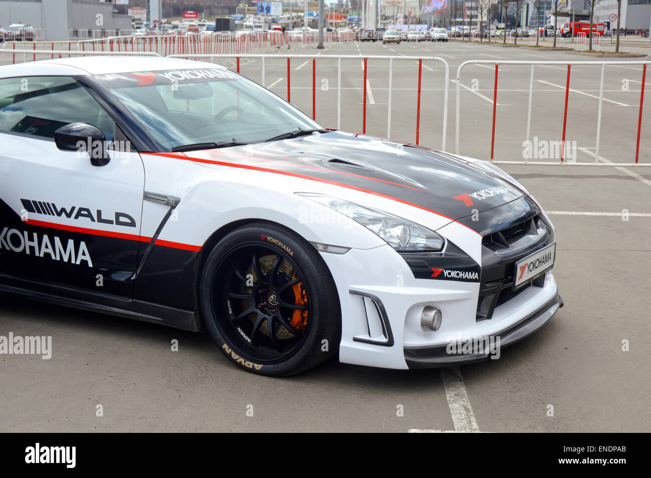 Racing car Nissan GTR Stock Photo - Alamy