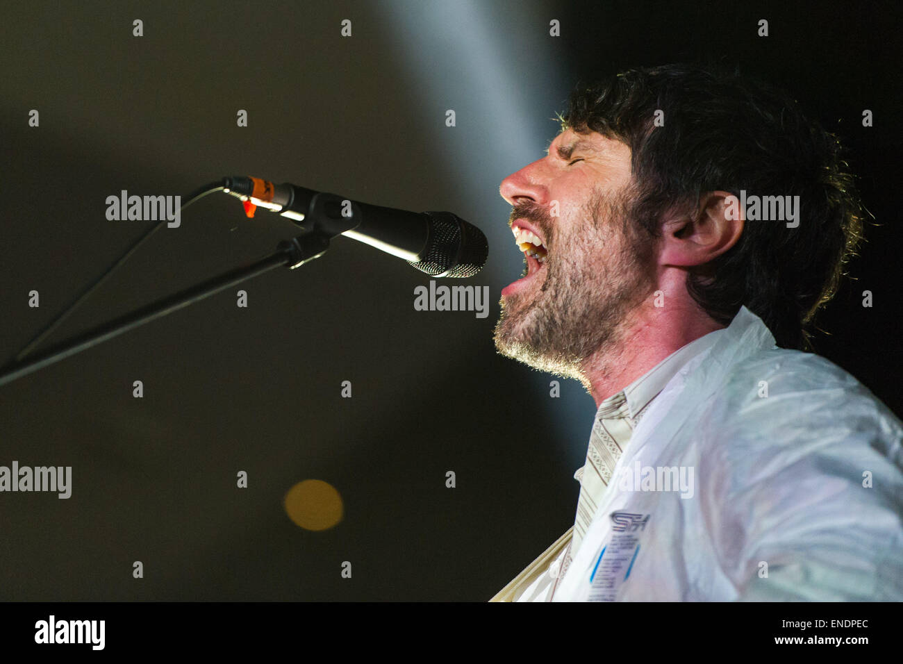 Gruff Rhys - Super Furry Animals performing in Cardiff in March 2015 ...