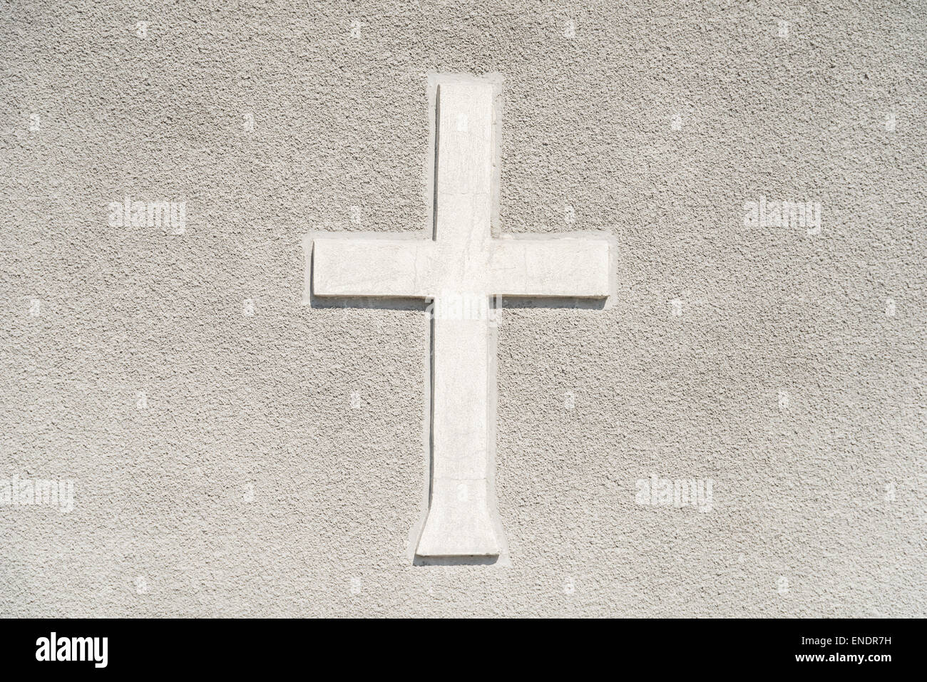 Cross symbol on concrete texture hi-res stock photography and images ...