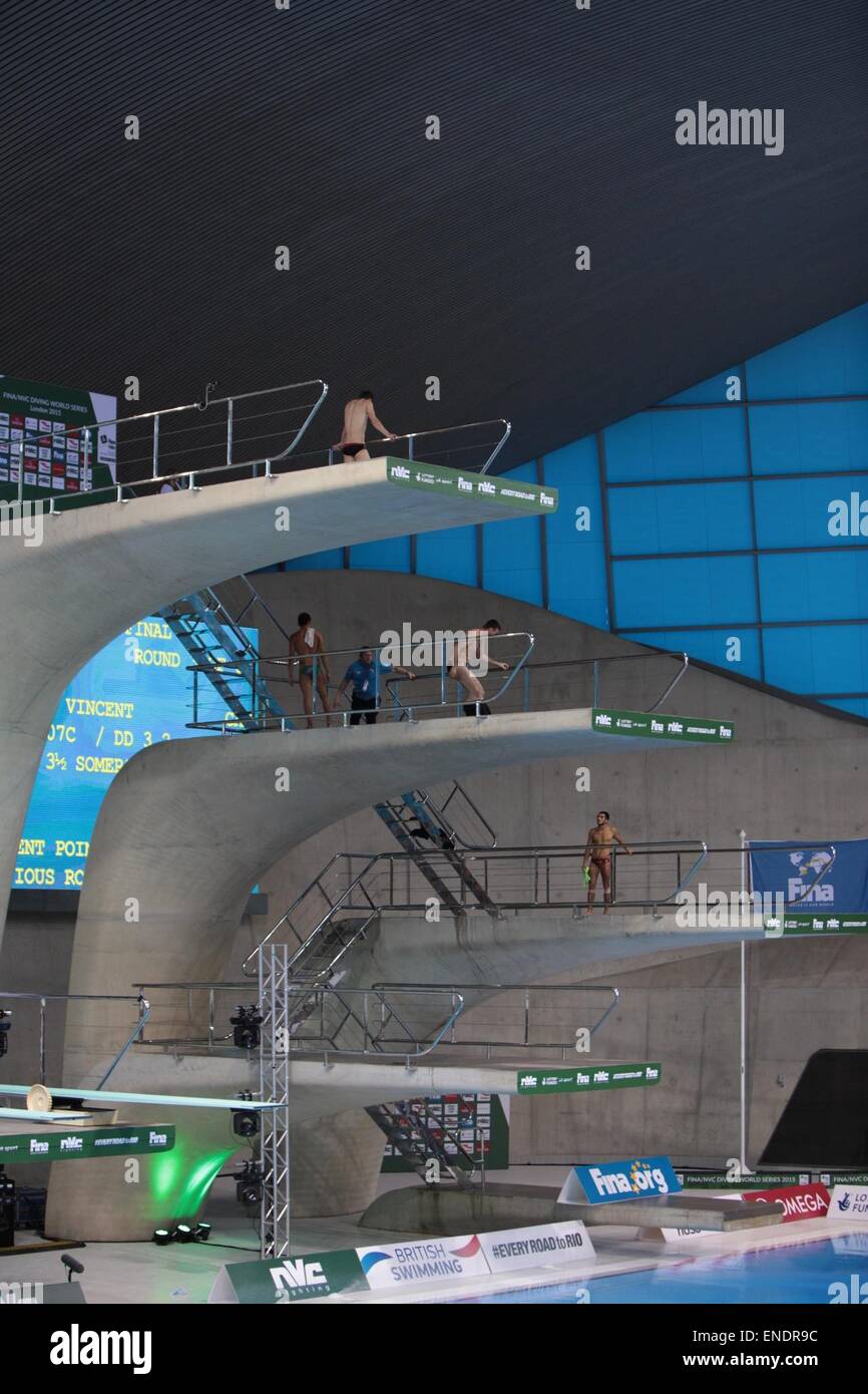 London, UK. 3rd May, 2015. A man rushed onto the Platform and dived ...