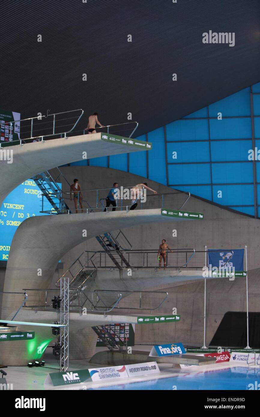 London Aquatics Centre Diving Platform High Resolution Stock ...