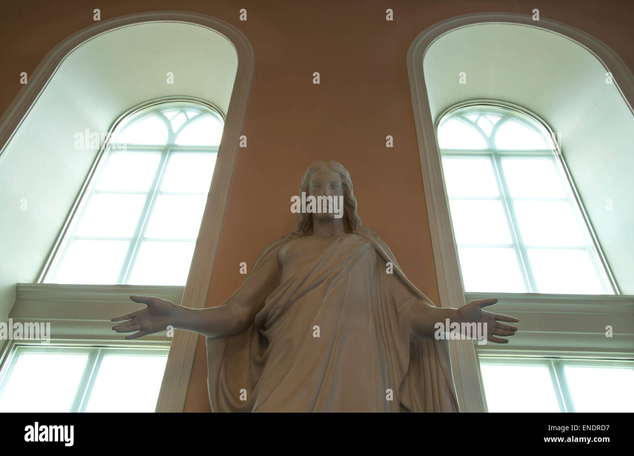 Jesus Statue in Church Stock Photo - Alamy