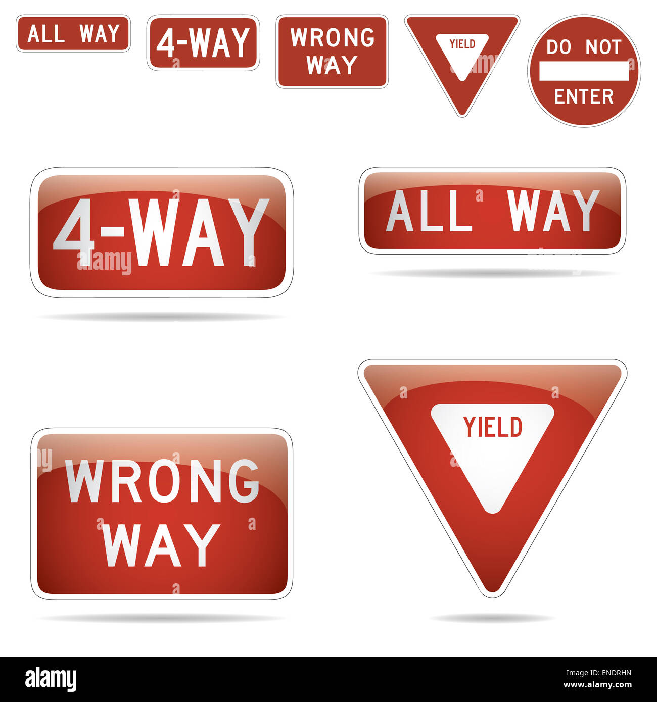 Traffic signs symbol icon Cut Out Stock Images & Pictures - Alamy