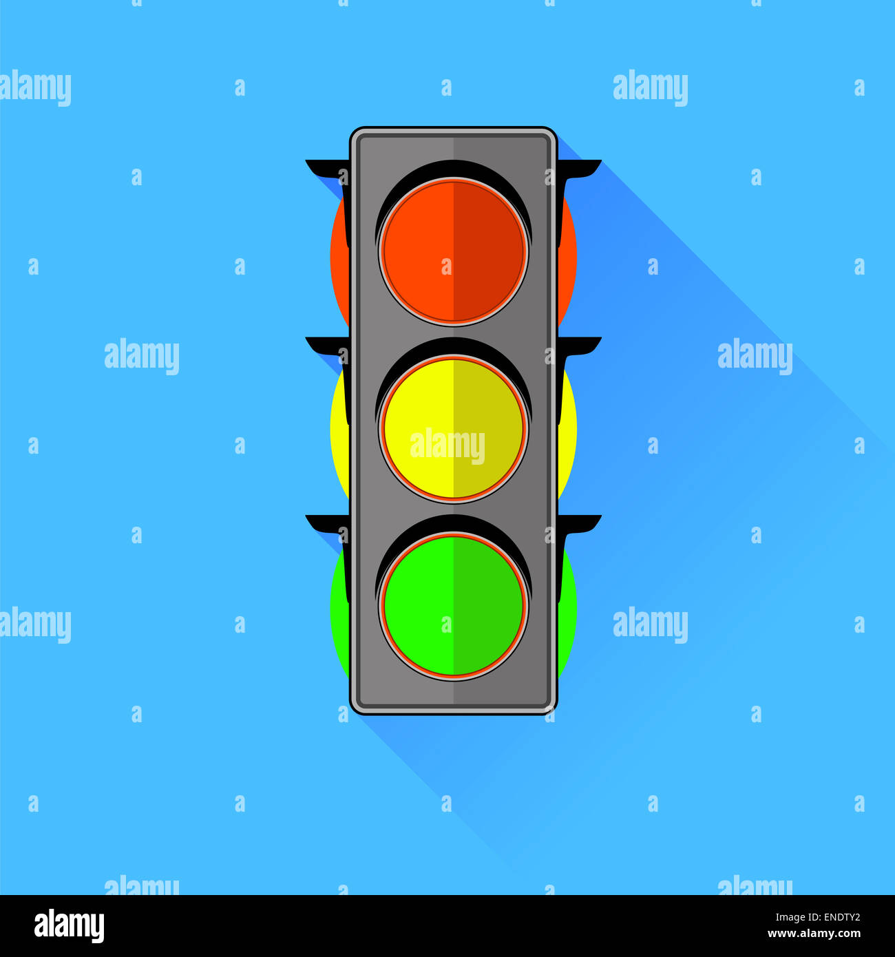 Traffic light single flat hi-res stock photography and images - Alamy
