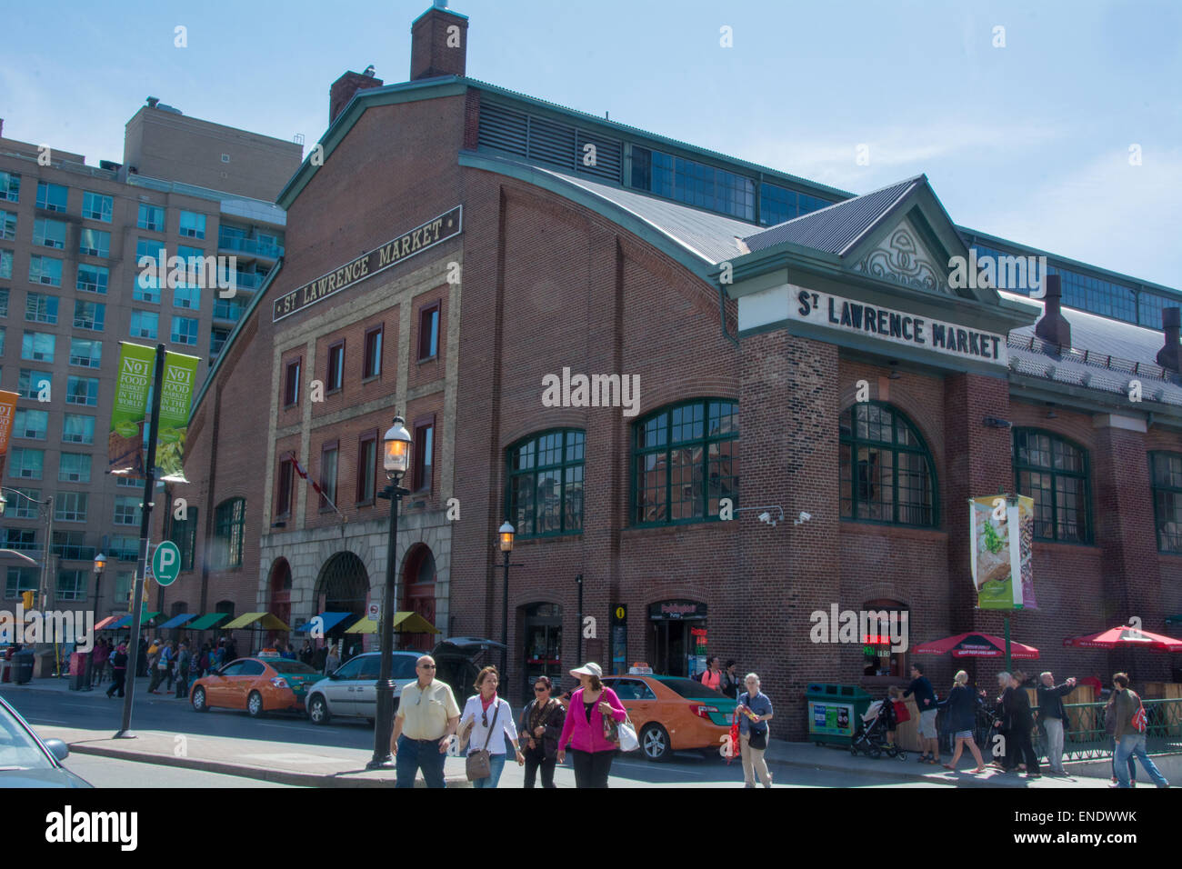 Historic St. Lawrence market building in downtown Toronto, Canada Stock ...