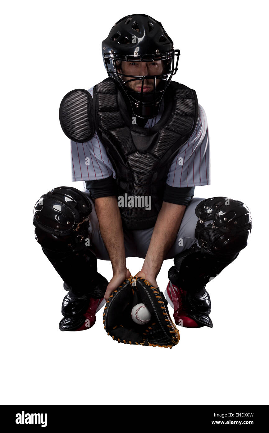 Baseball catcher Cut Out Stock Images & Pictures - Alamy