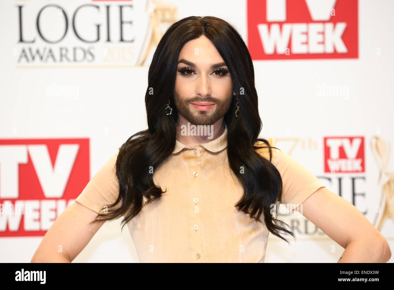 Conchita Wurst at the 2015 Logies Awards, Melbourne, Australia May 3 ...