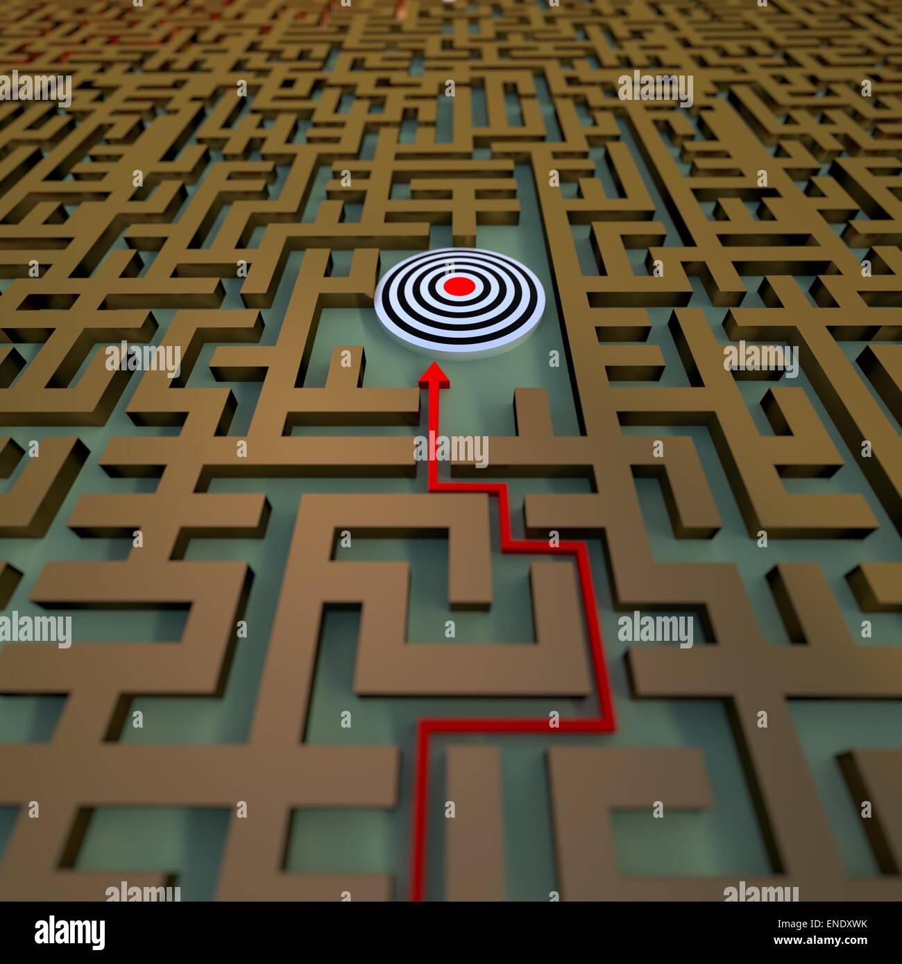 path to the target Stock Photo - Alamy