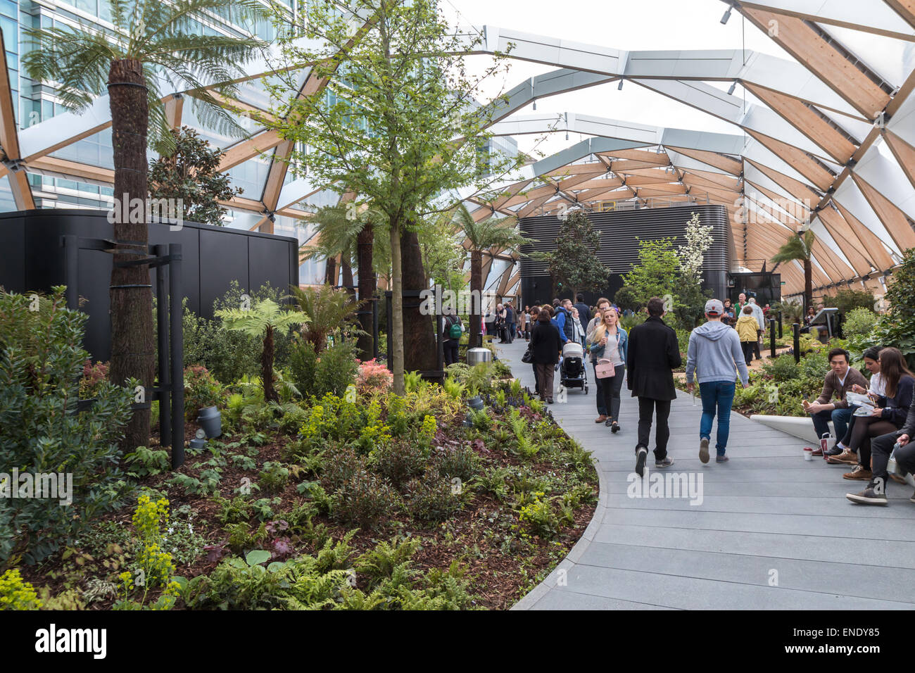 Crossrail place roof garden hi-res stock photography and images - Alamy