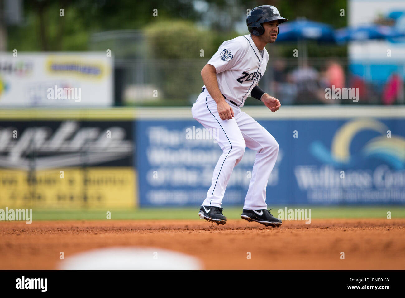 New Orleans, LA, USA. 3rd May, 2015. New Orleans Zephyrs catcher Vinny ...