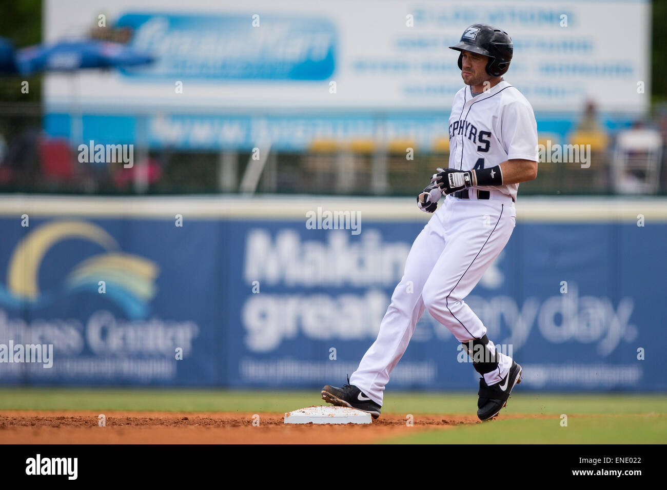 New Orleans, LA, USA. 3rd May, 2015. New Orleans Zephyrs catcher Vinny ...