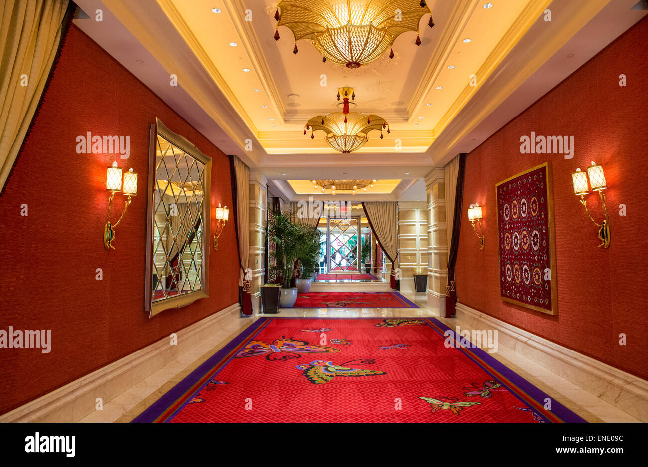 The interior of Wynn Hotel and casino in Las Vegas Stock Photo - Alamy