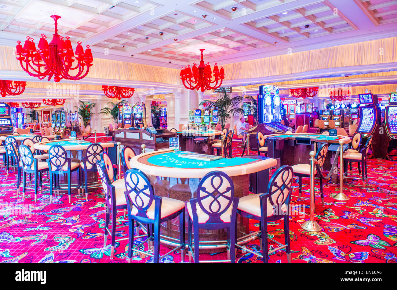 The interior of Wynn Hotel and casino in Las Vegas Stock Photo - Alamy