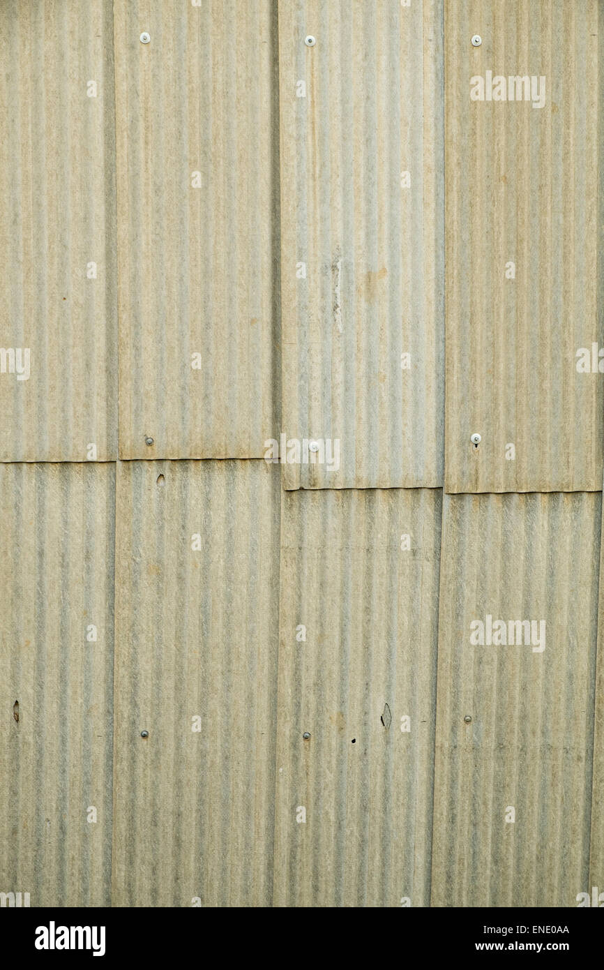 Weathered corrugated iron used as facade cladding Stock Photo - Alamy