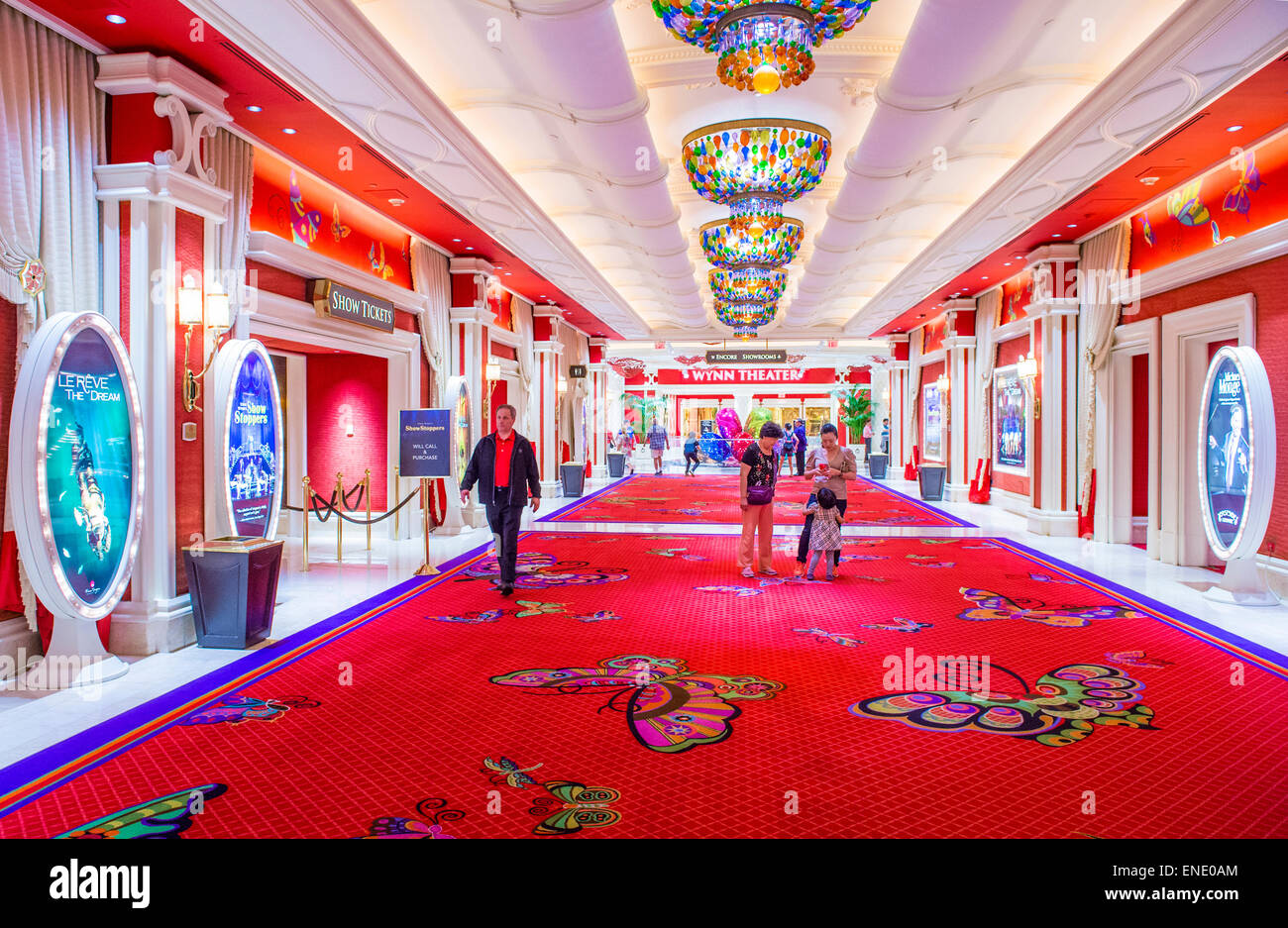 The interior of Wynn Hotel and casino in Las Vegas Stock Photo - Alamy