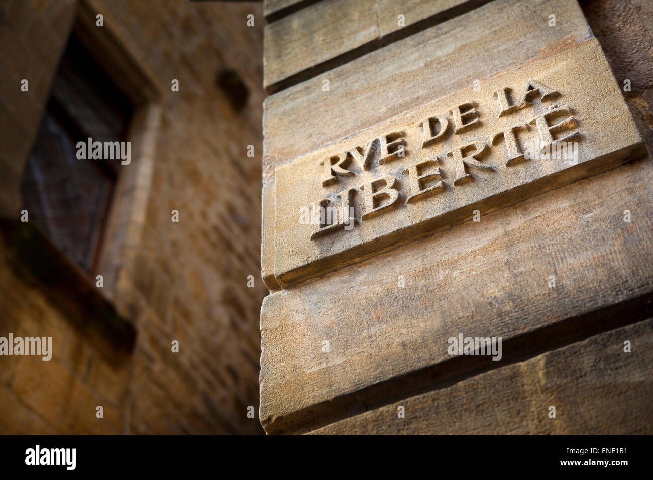 Street sign in an old medieval French village Stock Photo - Alamy