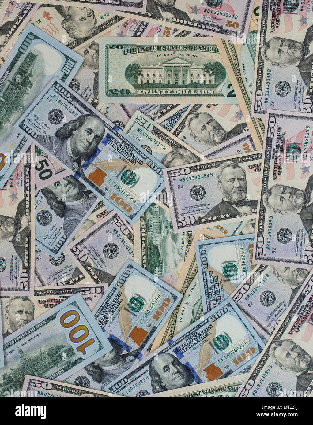 USA dollar money banknotes texture background Stock Photo - Alamy