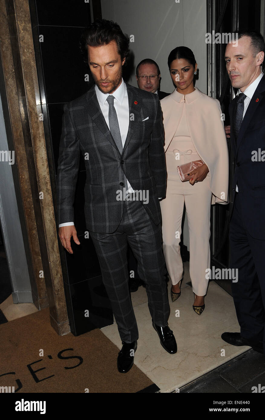 Matthew McConaughey and Camila Alves leave Claridge's Featuring ...