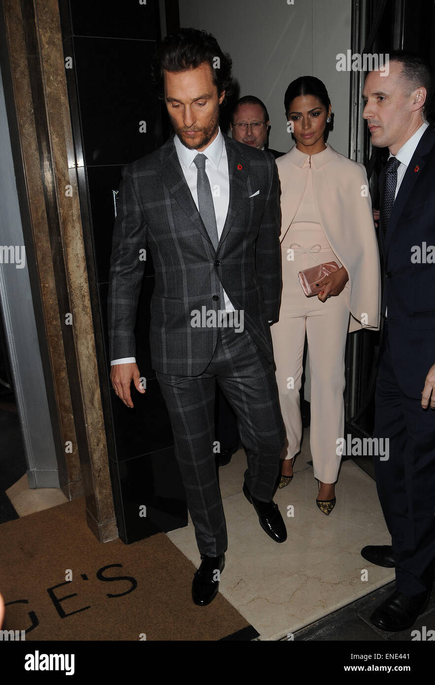 Matthew McConaughey and Camila Alves leave Claridge's Featuring ...