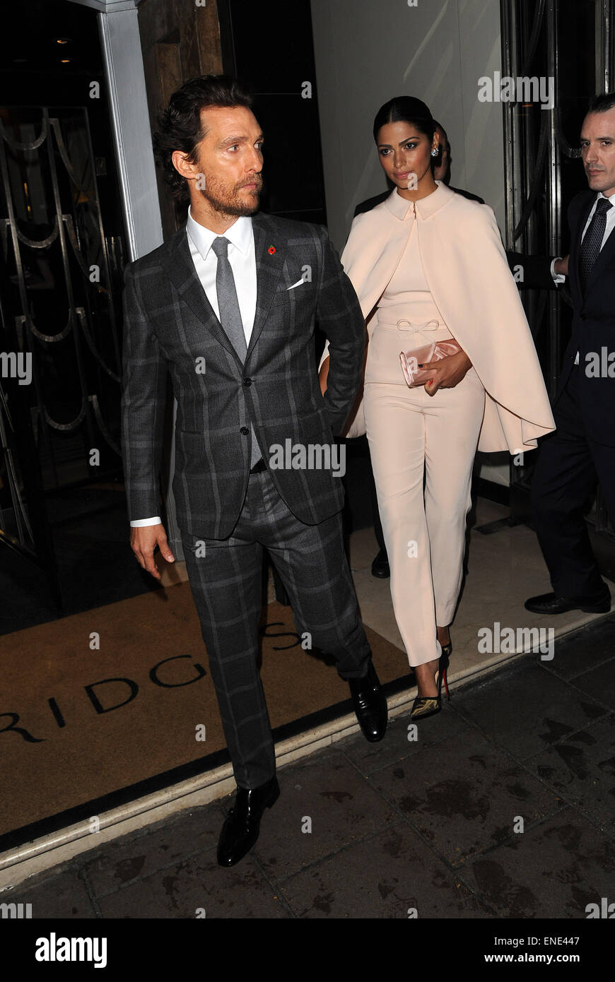 Matthew McConaughey and Camila Alves leave Claridge's Featuring ...