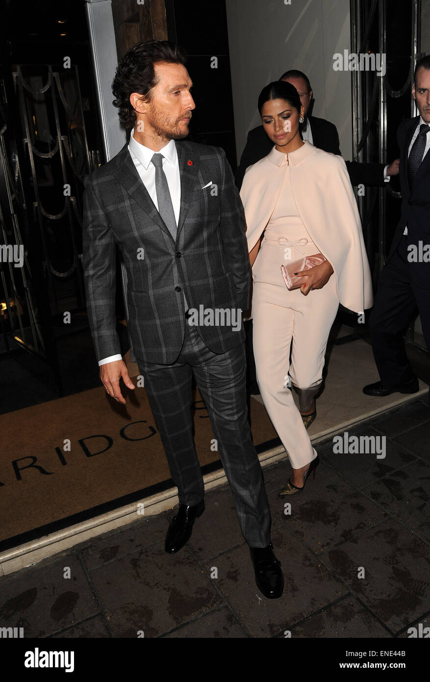 Matthew McConaughey and Camila Alves leave Claridge's Featuring ...