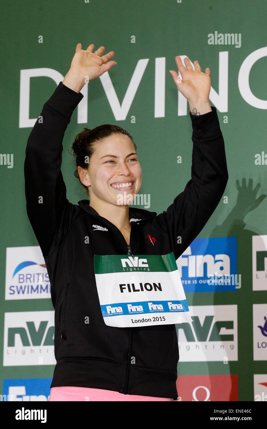 London, UK. 03rd May, 2015. FINA World Series Diving. Women's 10m ...