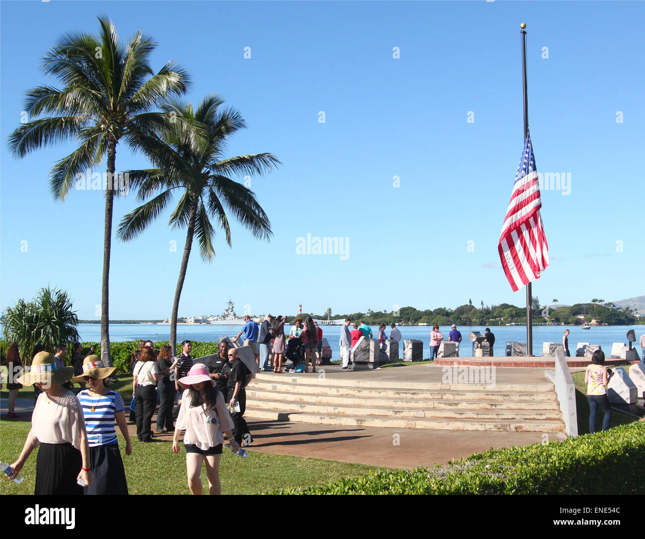 PEARL HARBOR, DEC 6: Tourists celebrate Pearl Harbor day which was ...