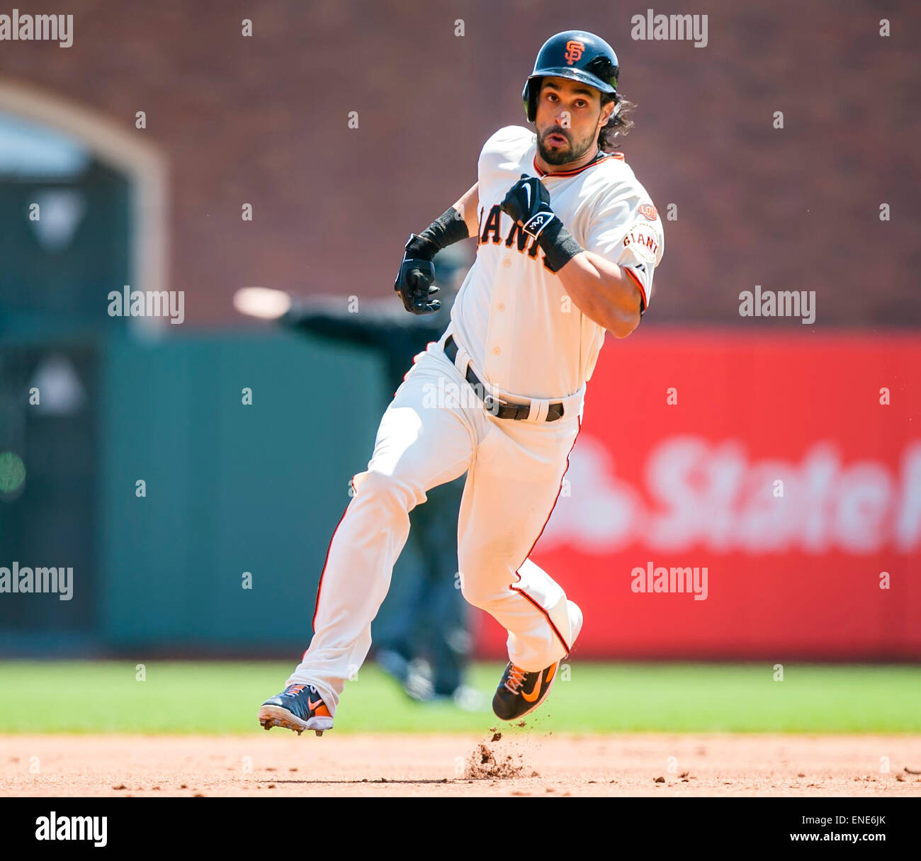 San Francisco CA. 03rd May, 2015. San Francisco Giants center fielder ...