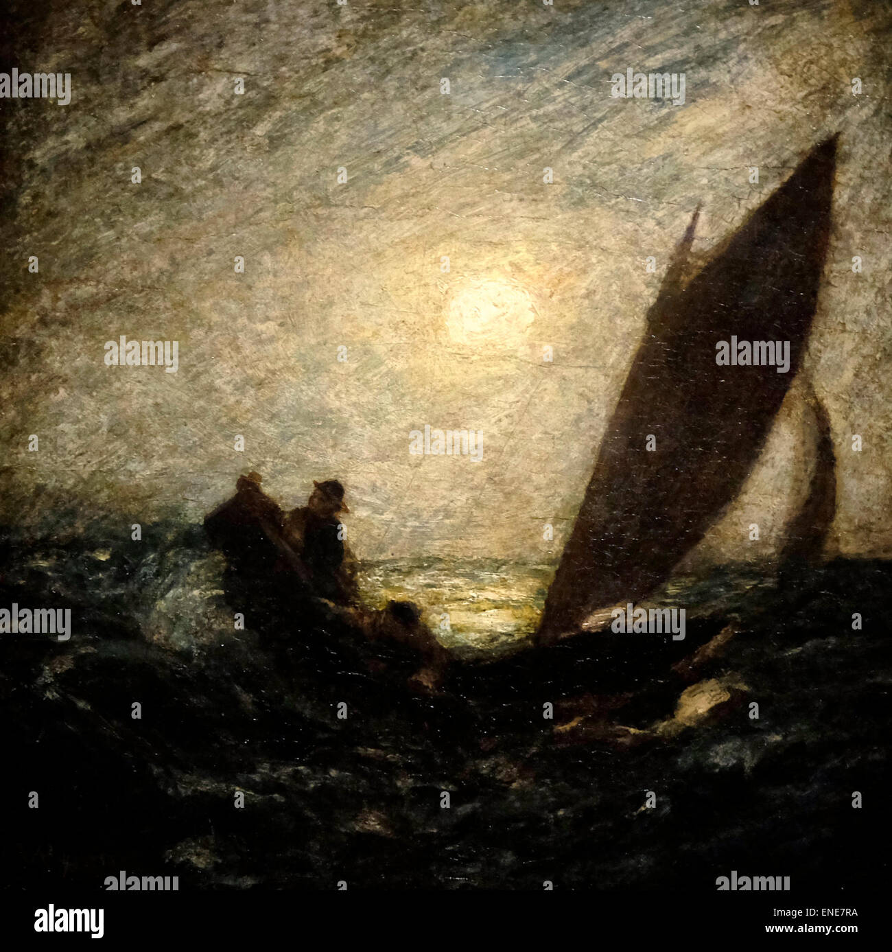 With Sloping Mast and Dipping Prow by Albert Pinkham Ryder, circa 1880 ...