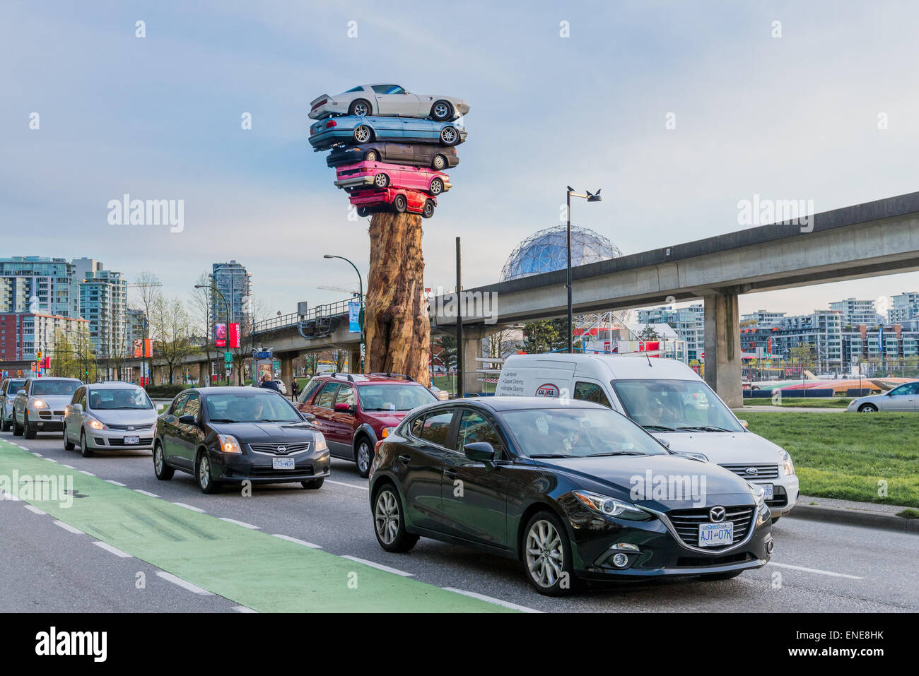 Public art installation called Trans Am Totem by artist Marcus Bowcott ...