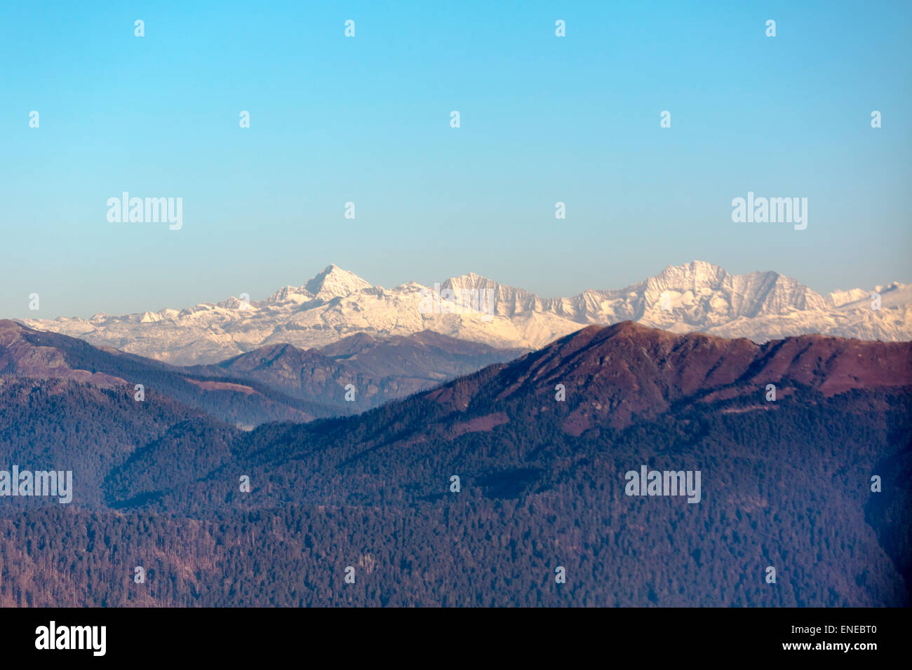 Himalaya mountains from the air over Bhutan, Asia Stock Photo - Alamy