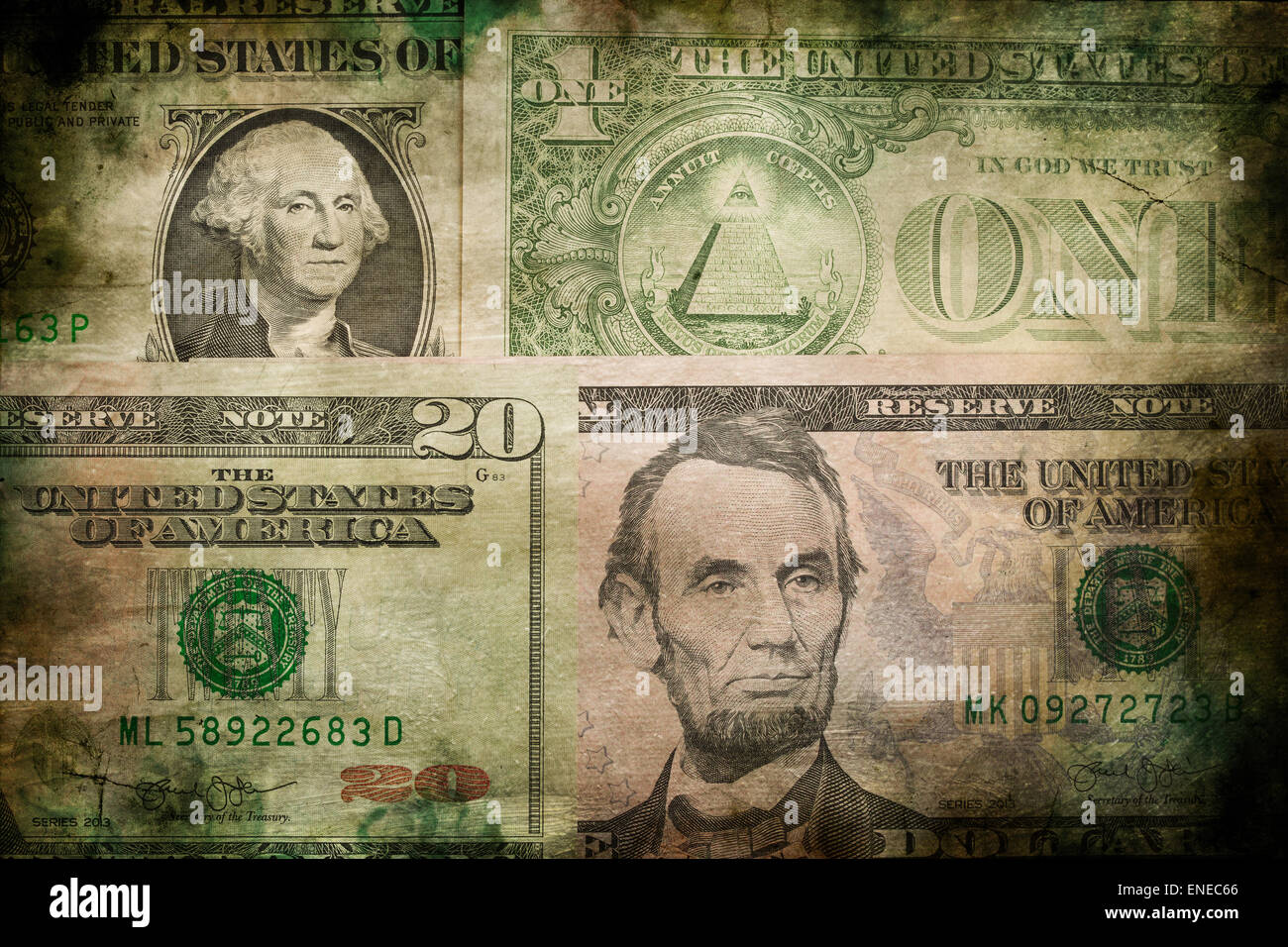 USA dollar money banknotes texture background or backdrop, grunge ...