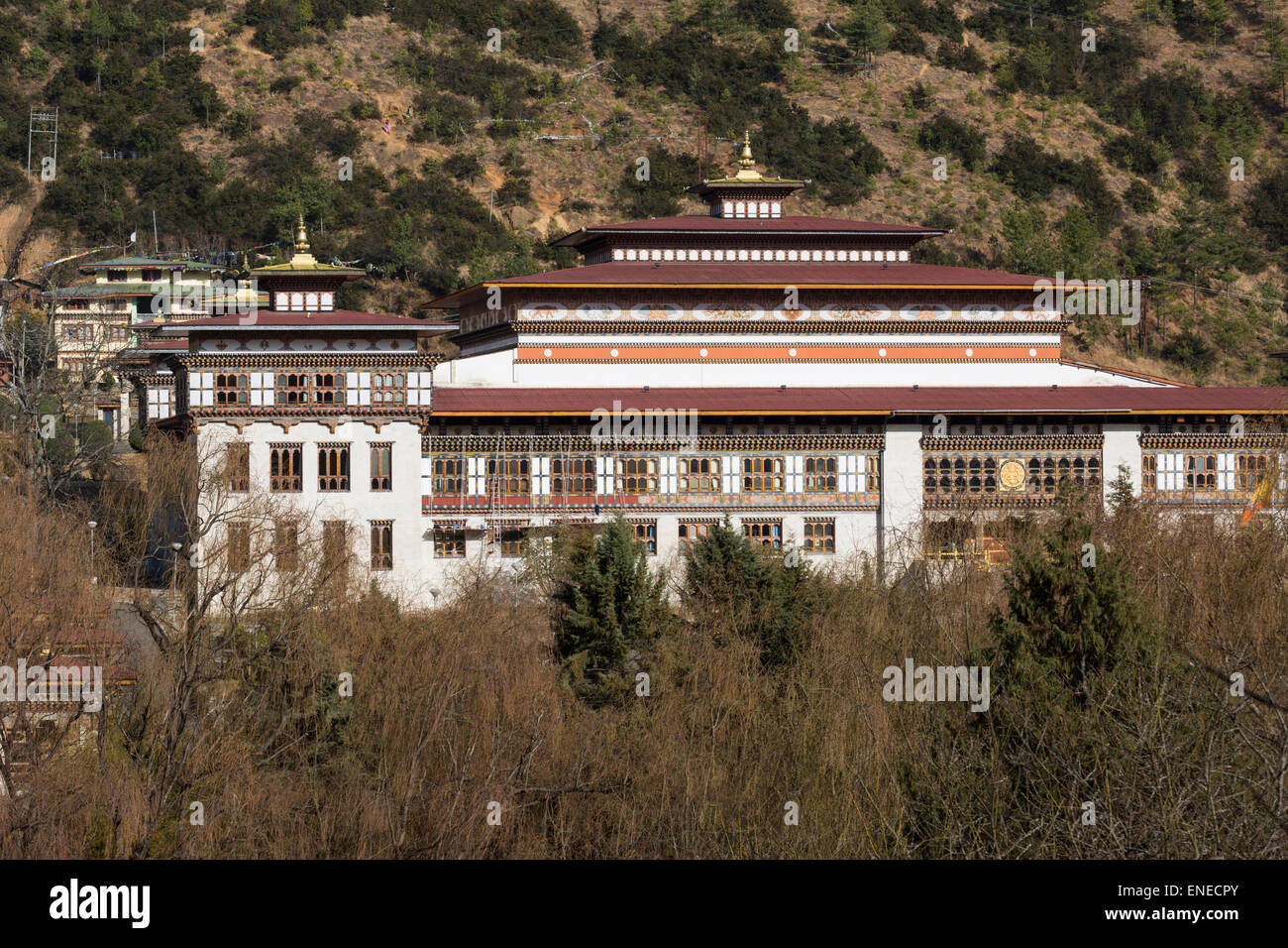SAARC, National Assembly building, Thimphu, Bhutan, Asia, from the ...