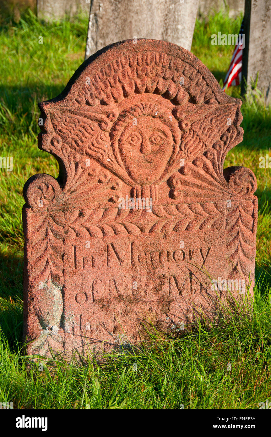 Headstone, Palisado Cemetery, Windsor, Connecticut Stock Photo - Alamy