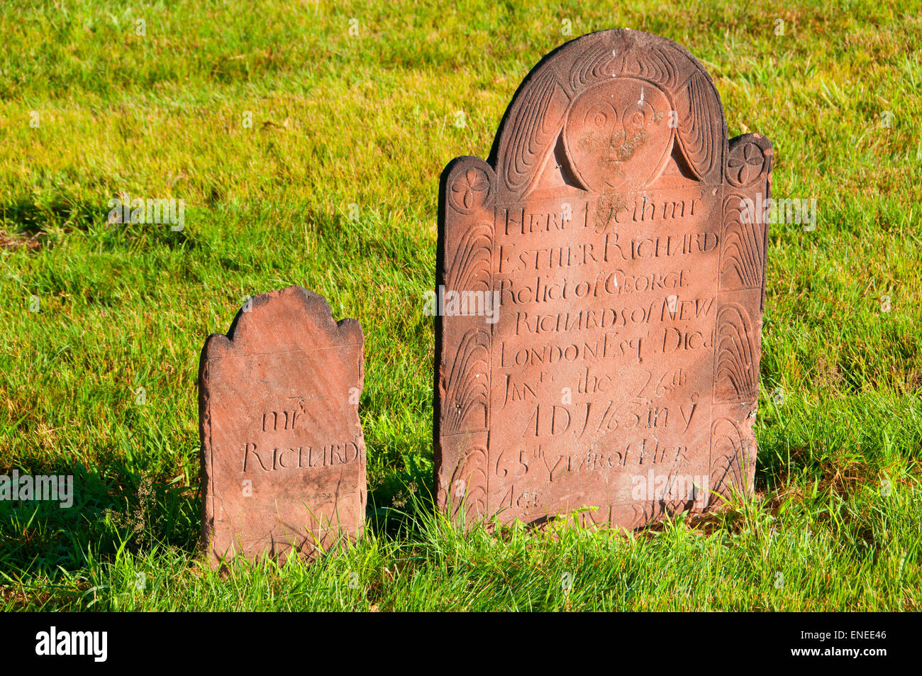 Headstone, Palisado Cemetery, Windsor, Connecticut Stock Photo - Alamy