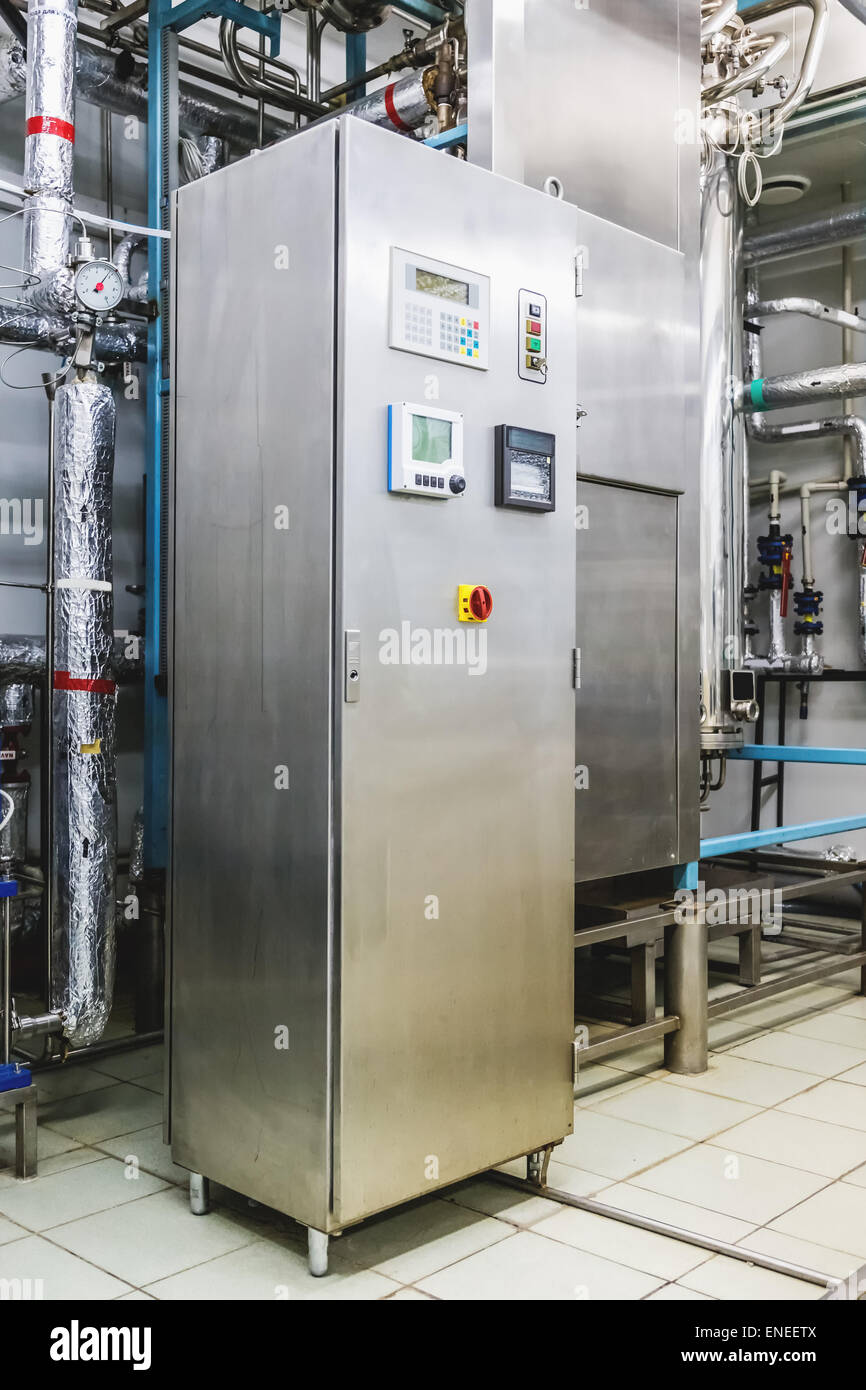 Water conditioning or distillation room and control panel equipment on ...