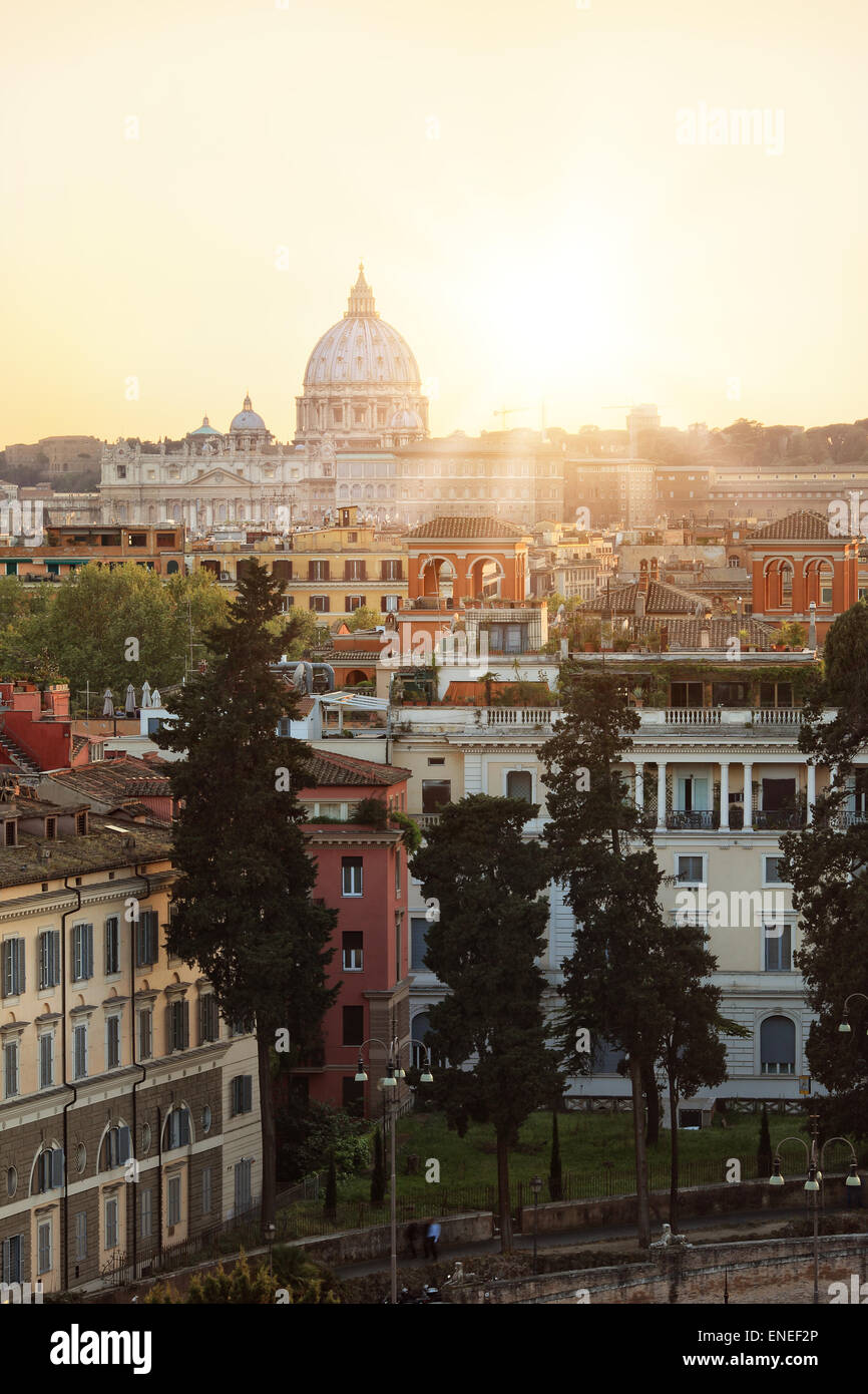 Rome view sunset hi-res stock photography and images - Alamy