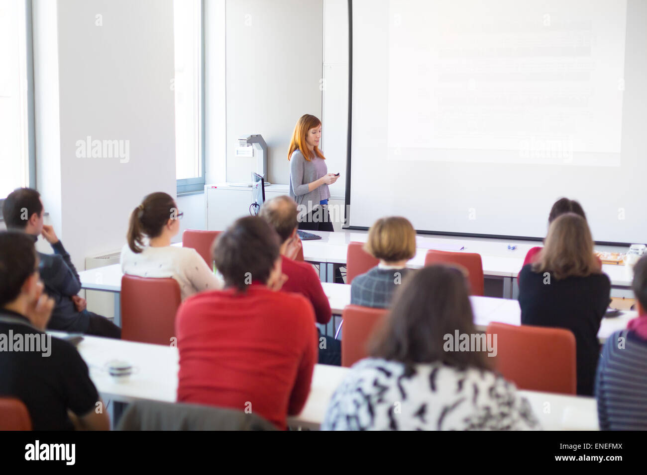 Lecture at university Stock Photo - Alamy