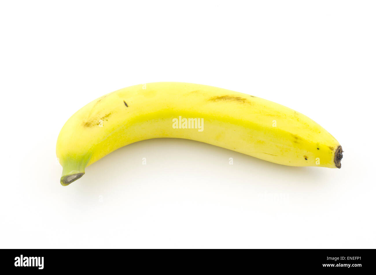 single banana isolate with white background Stock Photo - Alamy