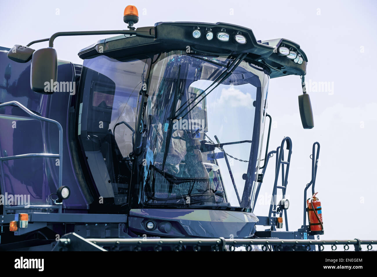John Deere Combine Harvester Inside Cab