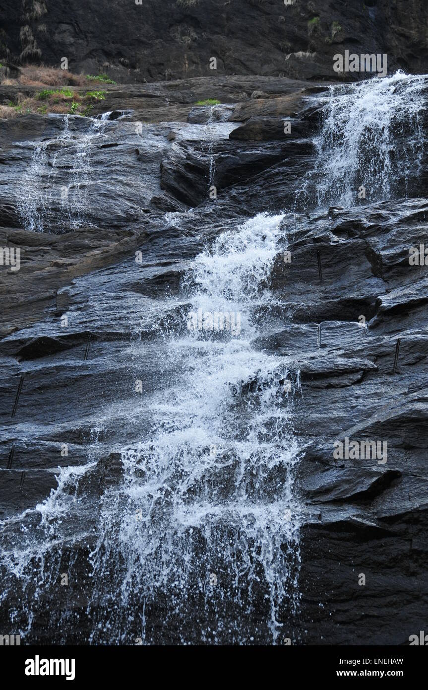 Small waterfall falling down in hi-res stock photography and images - Alamy