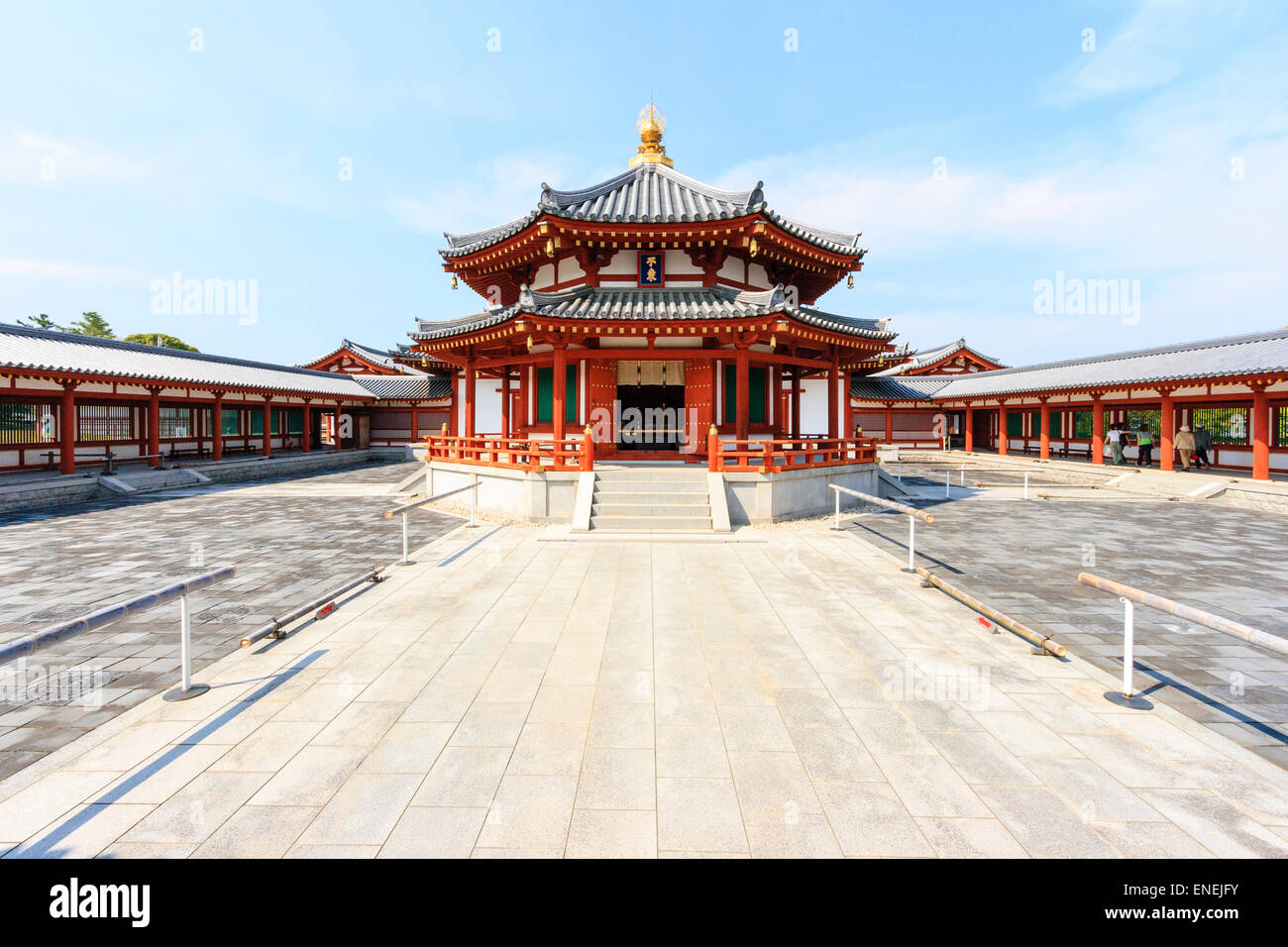 The Genjo-sanzoin's Octagonal Hall at the Yakushiji temple in Nara ...