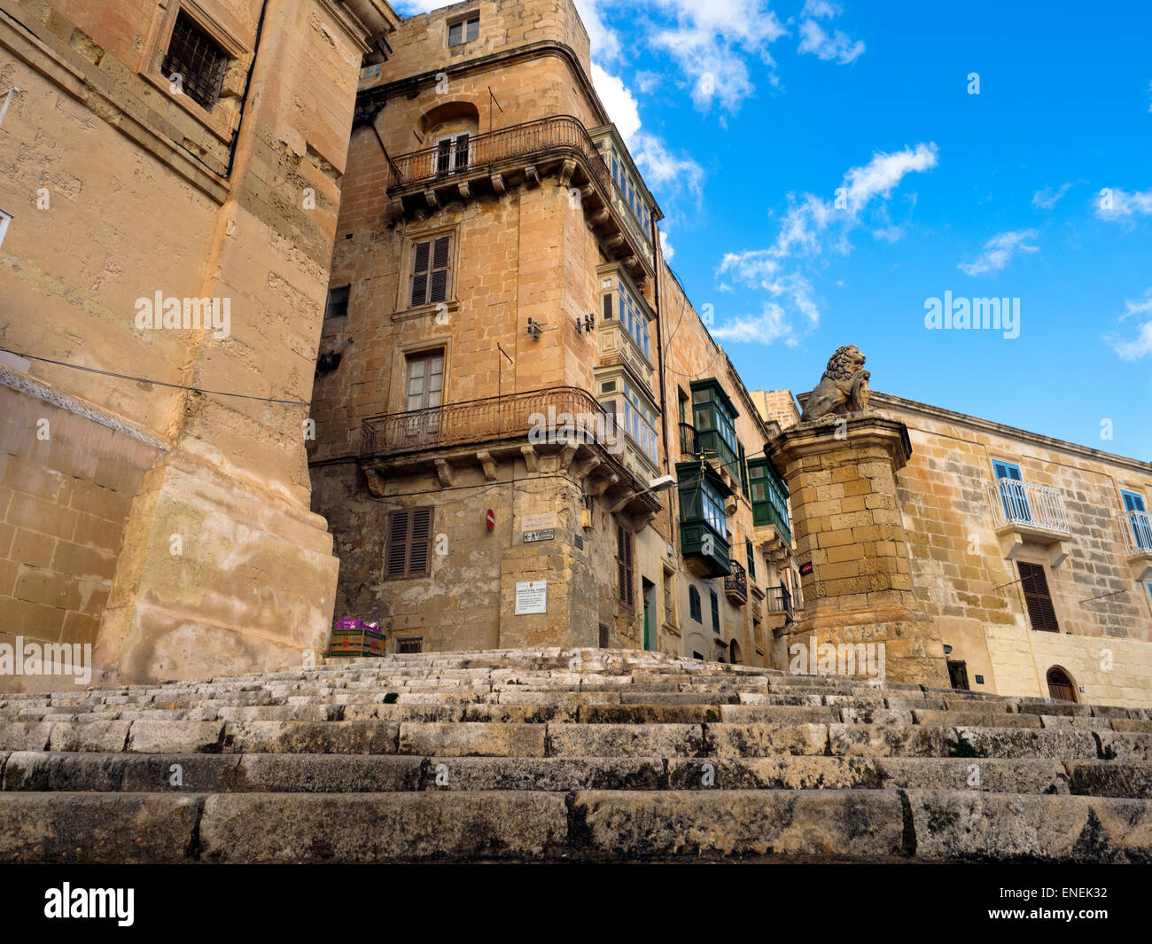 Stairs - Valletta, Malta Stock Photo - Alamy
