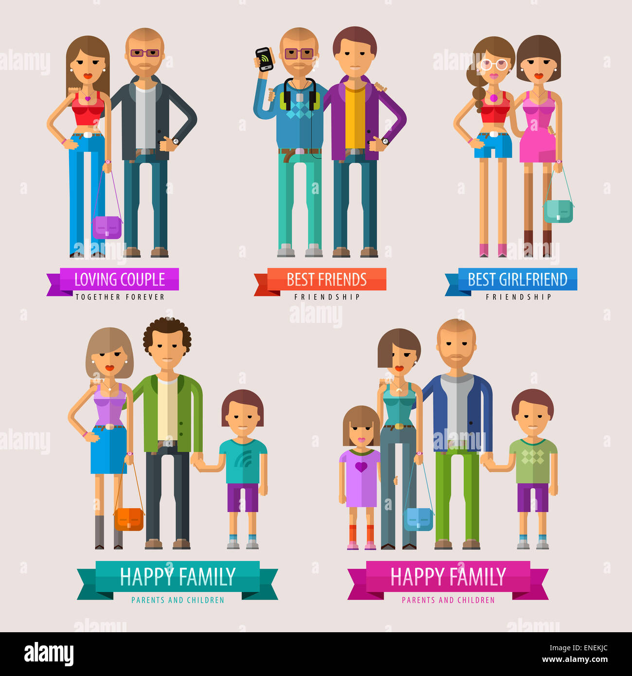 people vector logo design template. happy family or friends, loving ...