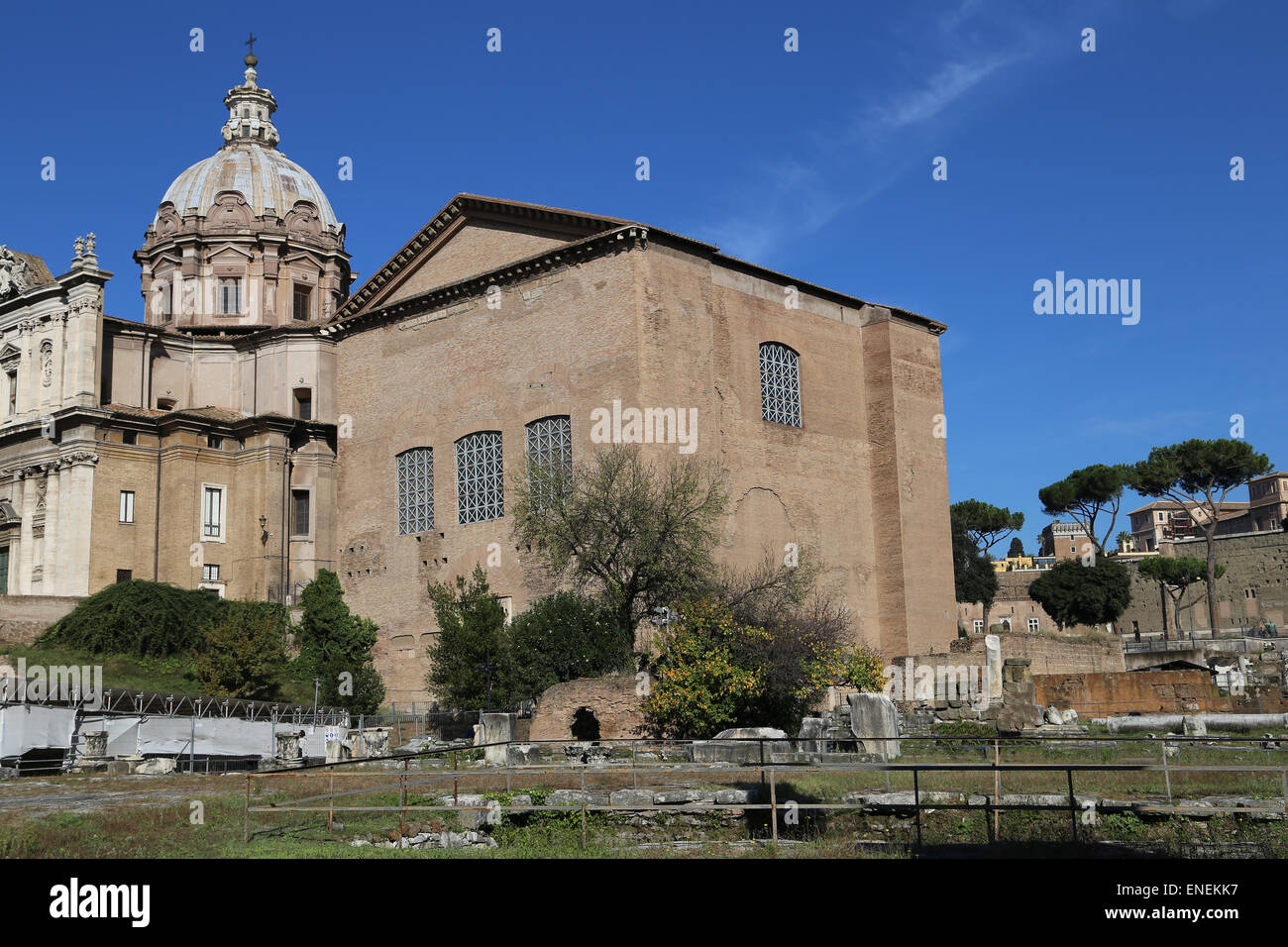 Italy. Rome. Curia Julia or Curia. The Senate House in the ancient city ...