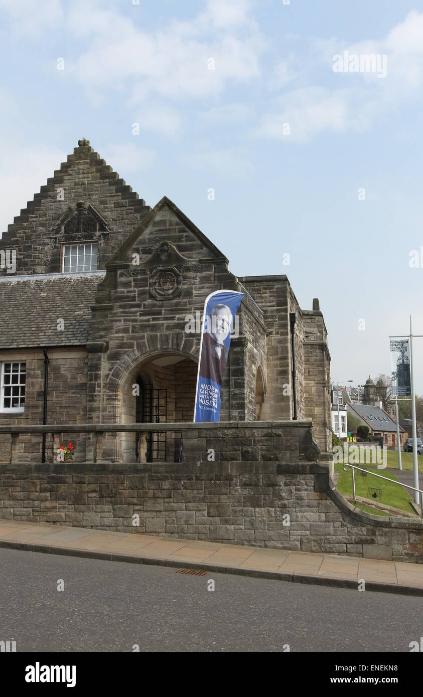 Exterior of Andrew Carnegie birthplace Museum in Dunfermline Fife ...