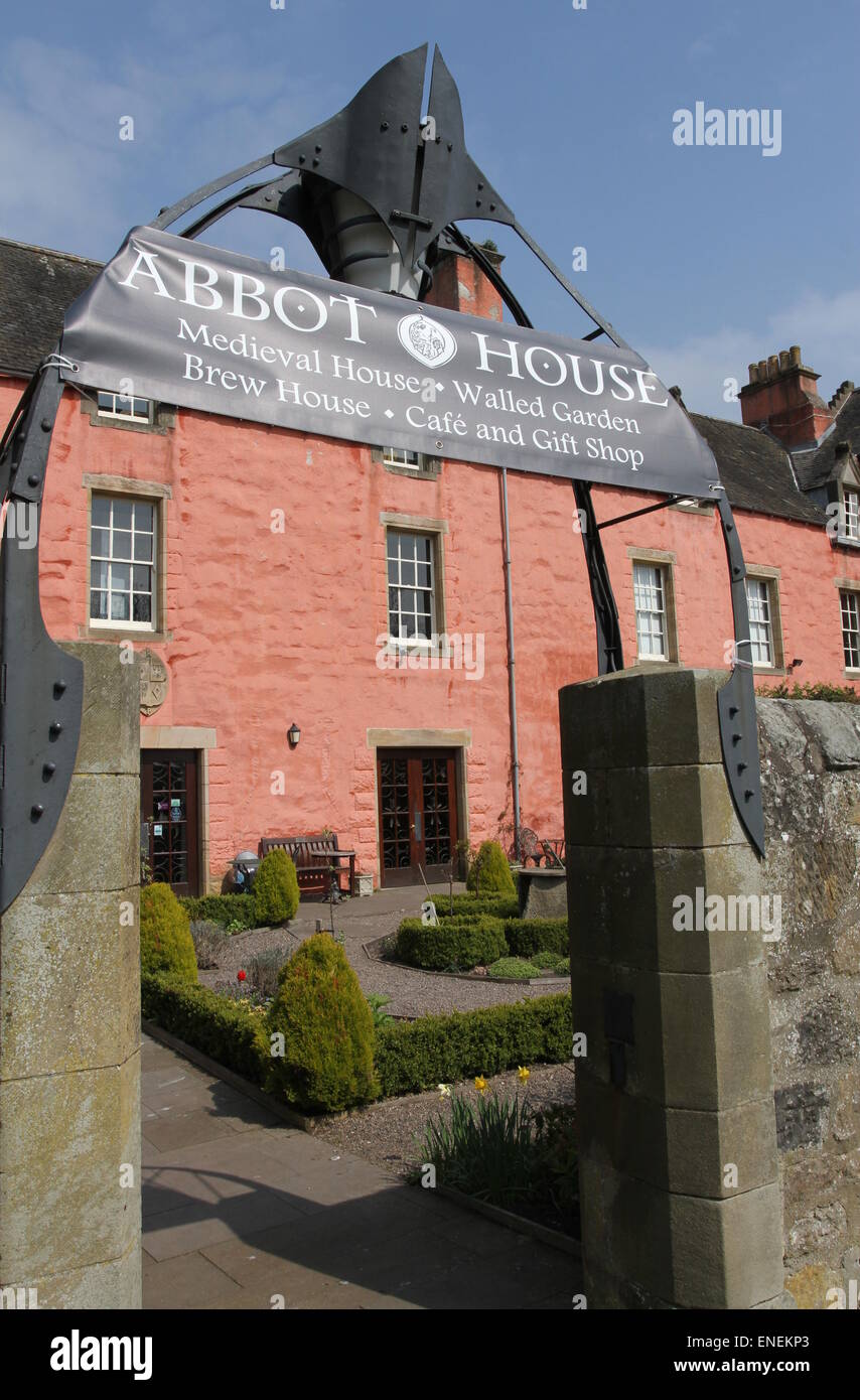 exterior of Abbot House Heritage Centre Dunfermline Fife Scotland April ...