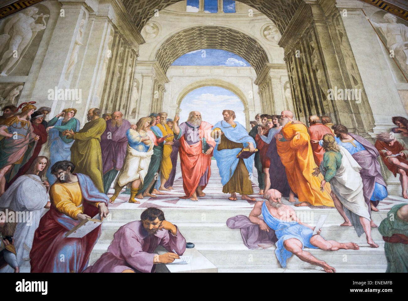 The school of athens painting hi-res stock photography and images - Alamy