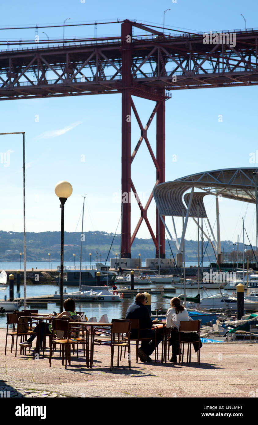 Santo Amaro Docks at Alcantara Mar in Lisbon - Portugal Stock Photo - Alamy