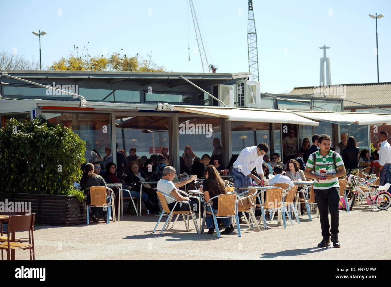 Santo Amaro Docks at Alcantara Mar in Lisbon - Portugal Stock Photo - Alamy
